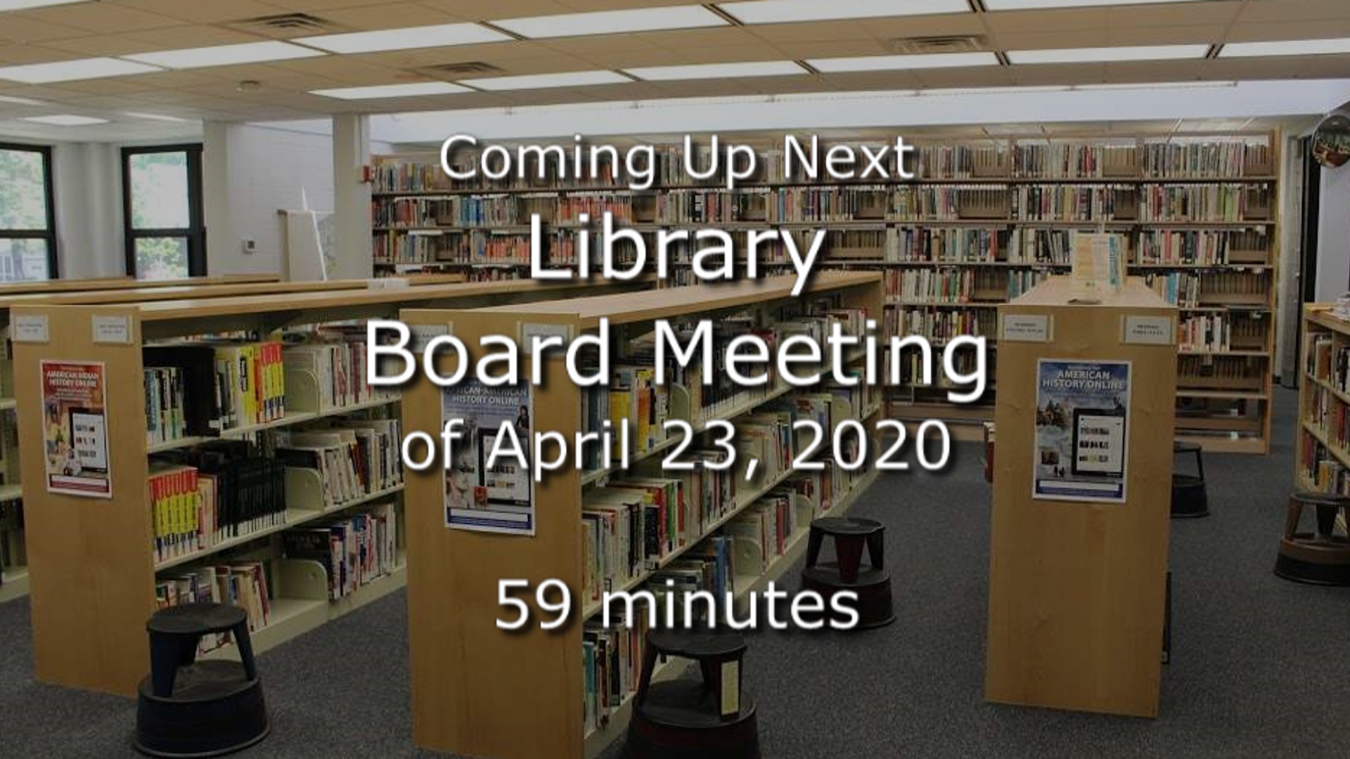 Library Board Meeting of April 23